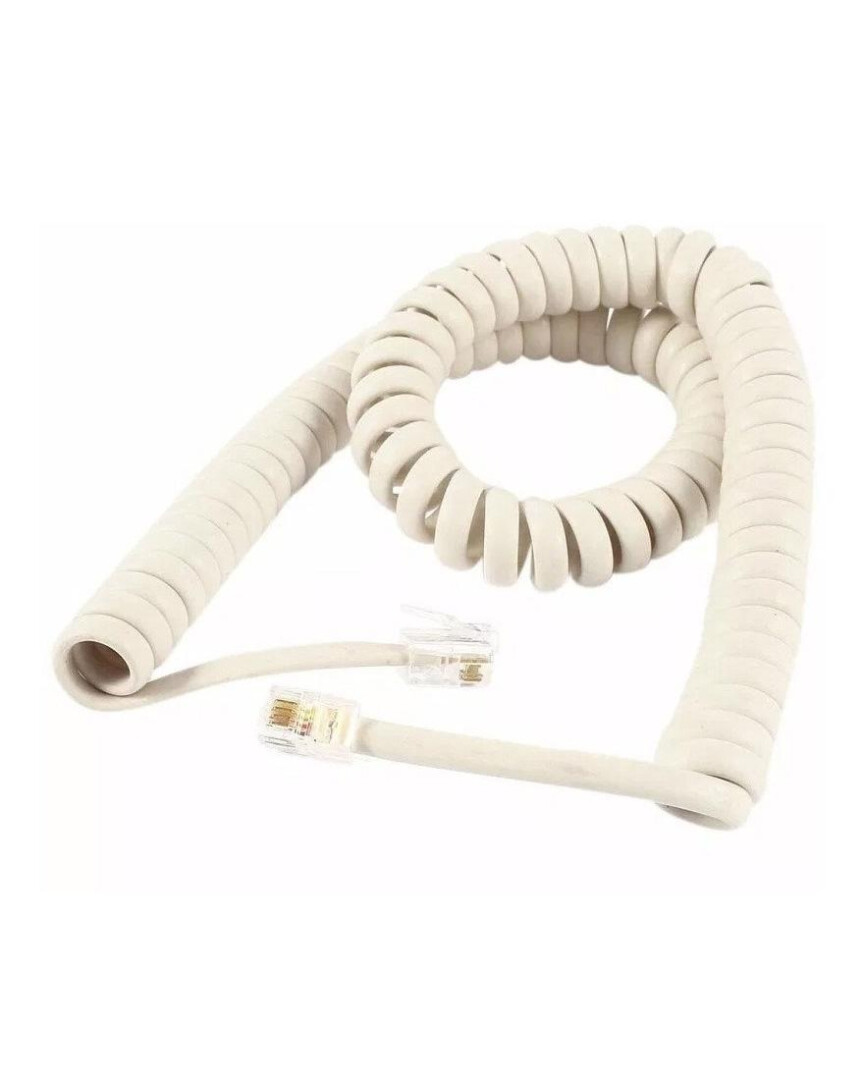 Cable Telefónico rulo espiralado 1,8 mts para tubo | Chitarroni S.A