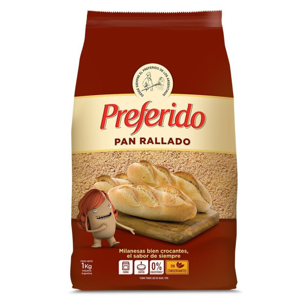 Pan Rallado Preferido bolsa 1 Kg | Chitarroni S.A