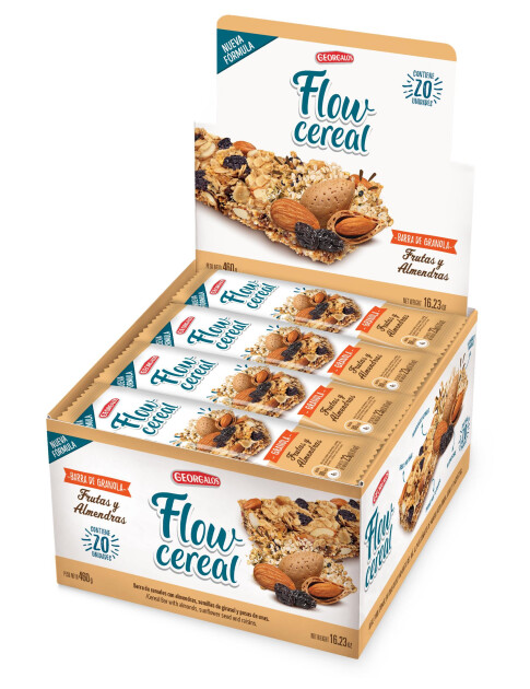 Barra de Cereal Flow Frutilla y Almendra 23 grs | Chitarroni S.A