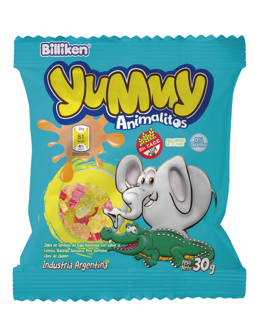 Gomitas Yummi Animalitos Display 12 uni x 30 grs | Chitarroni S.A