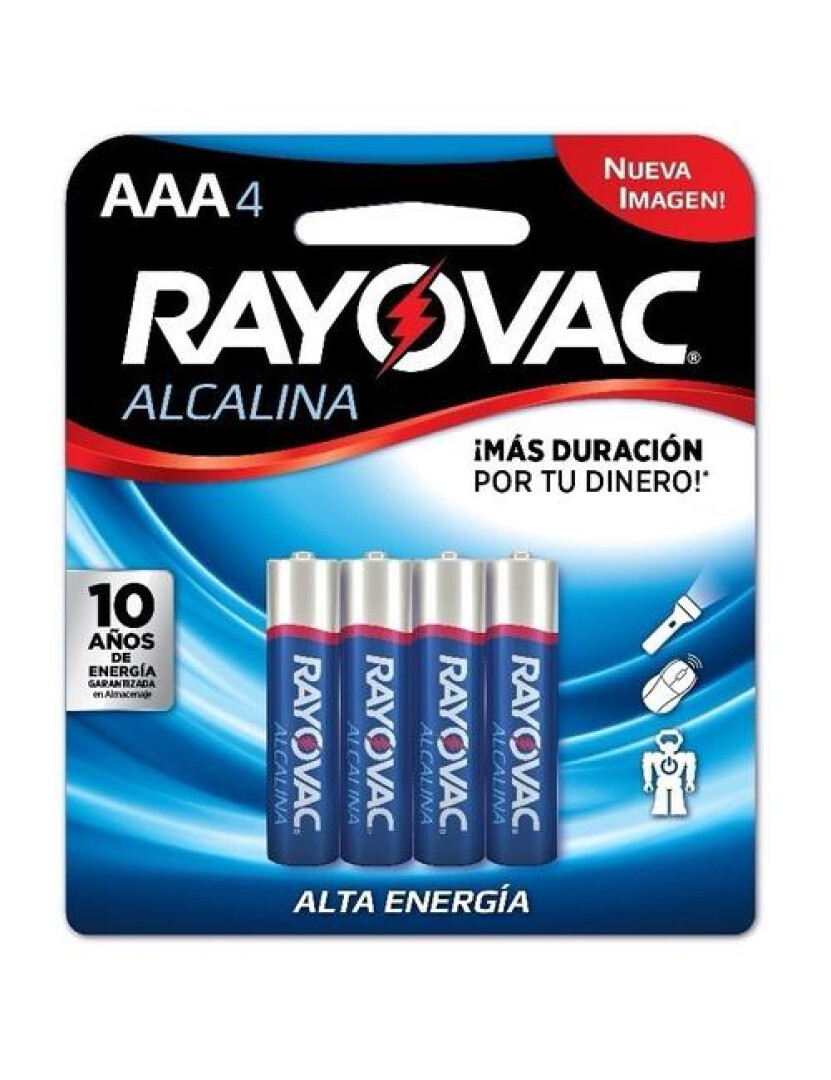 Pila Rayovac Alcalina AAA Blister por 4 Unidades | Chitarroni S.A