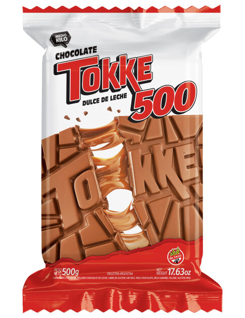 Chocolate Tokke Relleno Dulce de Leche Tableton 500 grs | Chitarroni S.A